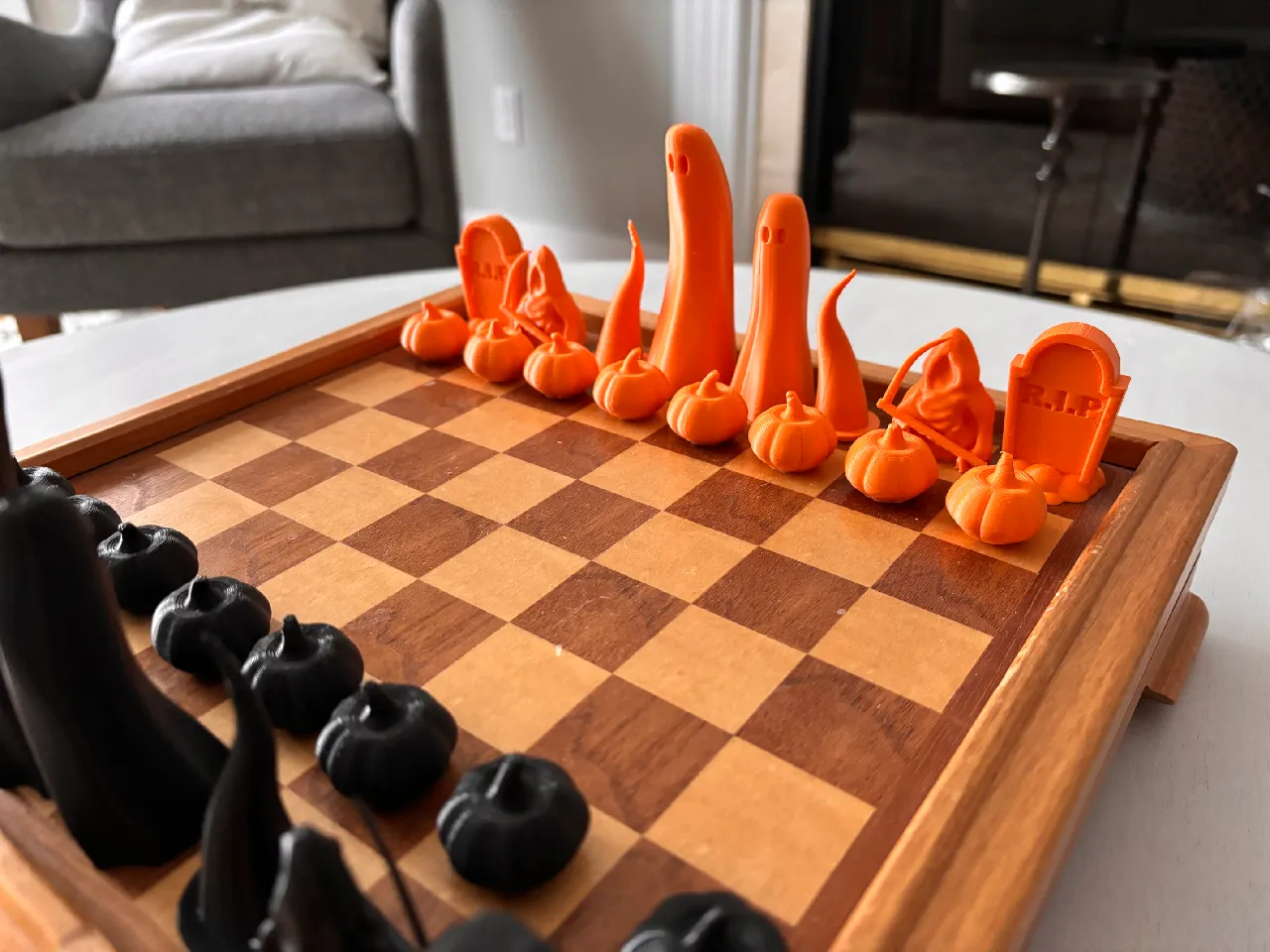 Halloween Chess Set by CrAzy CaMeL | Download free STL model ...