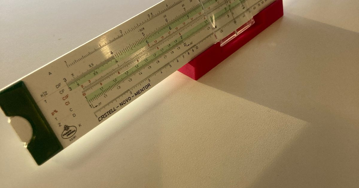 Slide Rule Display Holder by Alex | Download free STL model ...