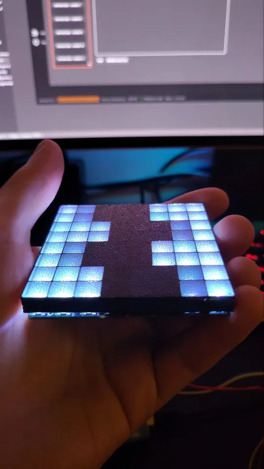 LED diffuser Matrix 8х8 WS2812 Sim racing car spotter and flags by ...