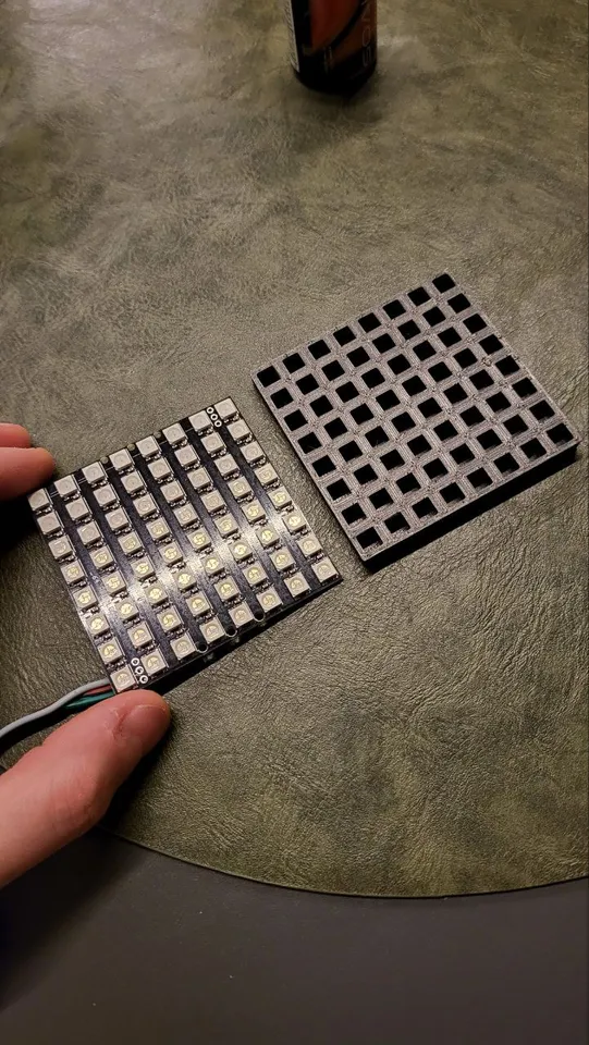 LED diffuser Matrix 8х8 WS2812 Sim racing car spotter and flags by ...