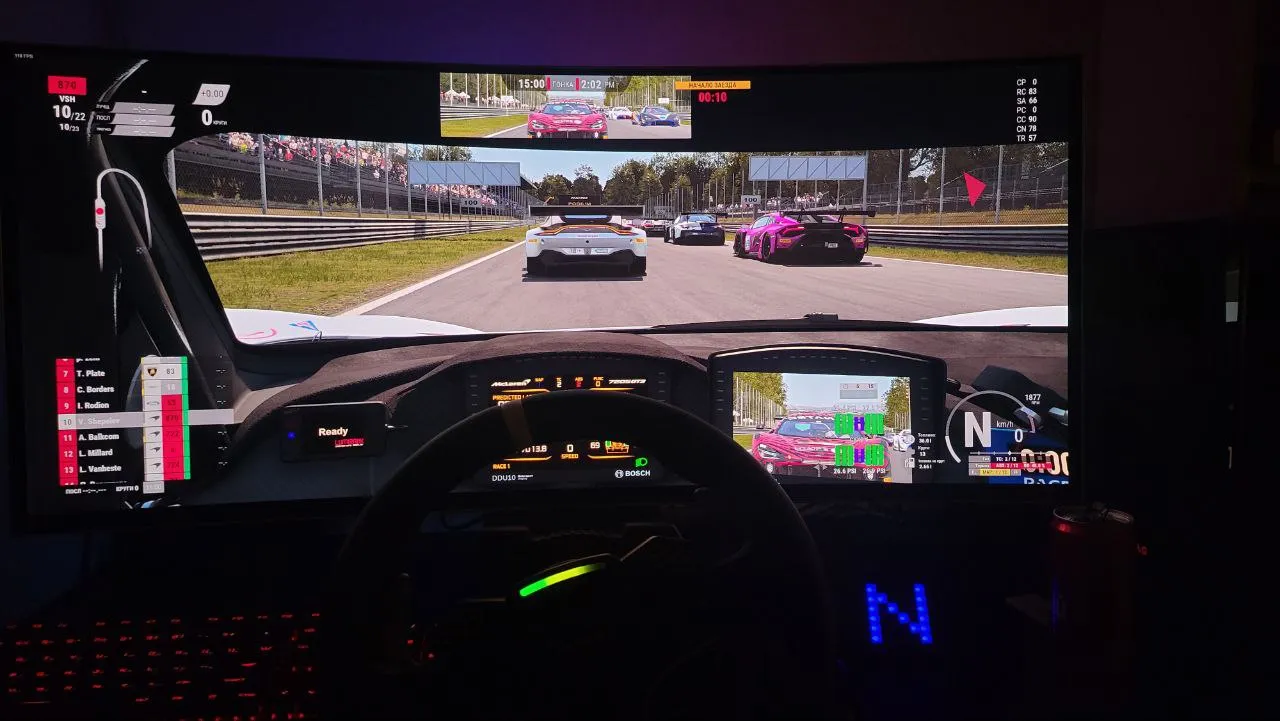 LED diffuser Matrix 8х8 WS2812 Sim racing car spotter and flags by ...