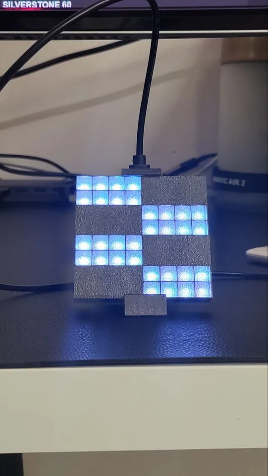 LED diffuser Matrix 8х8 WS2812 Sim racing car spotter and flags by ...