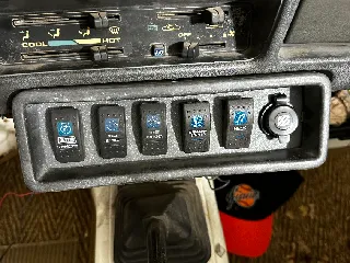 Suzuki Samurai Switch plate and blanking plate for Stereo Cubby by ...