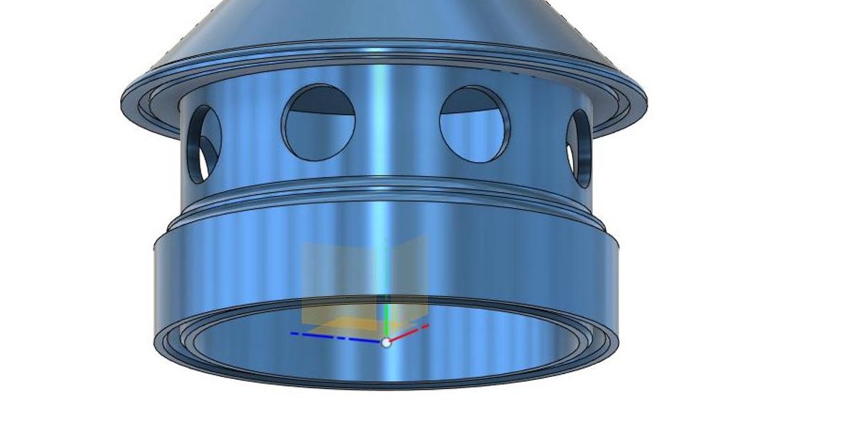 Rain Cover for Drainage ventilation pipe by PGold | Download free STL ...