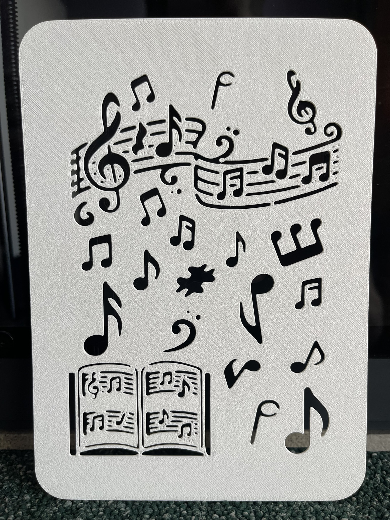 Musical Notes - Template Stencil for drawing and painting by ideat0m ...