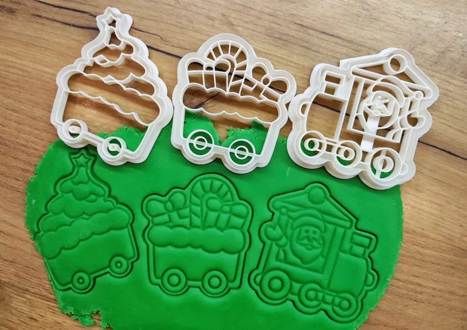 Christmas Train Cookie Cutters Set by genchog | Download free STL model ...