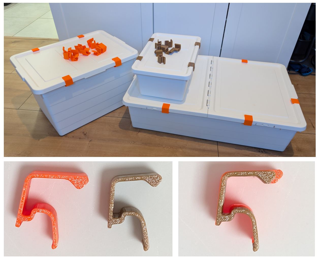 Closure Clips Compatible with IKEA Sockerbit Boxes (2 Sizes) by Chrisfu ...