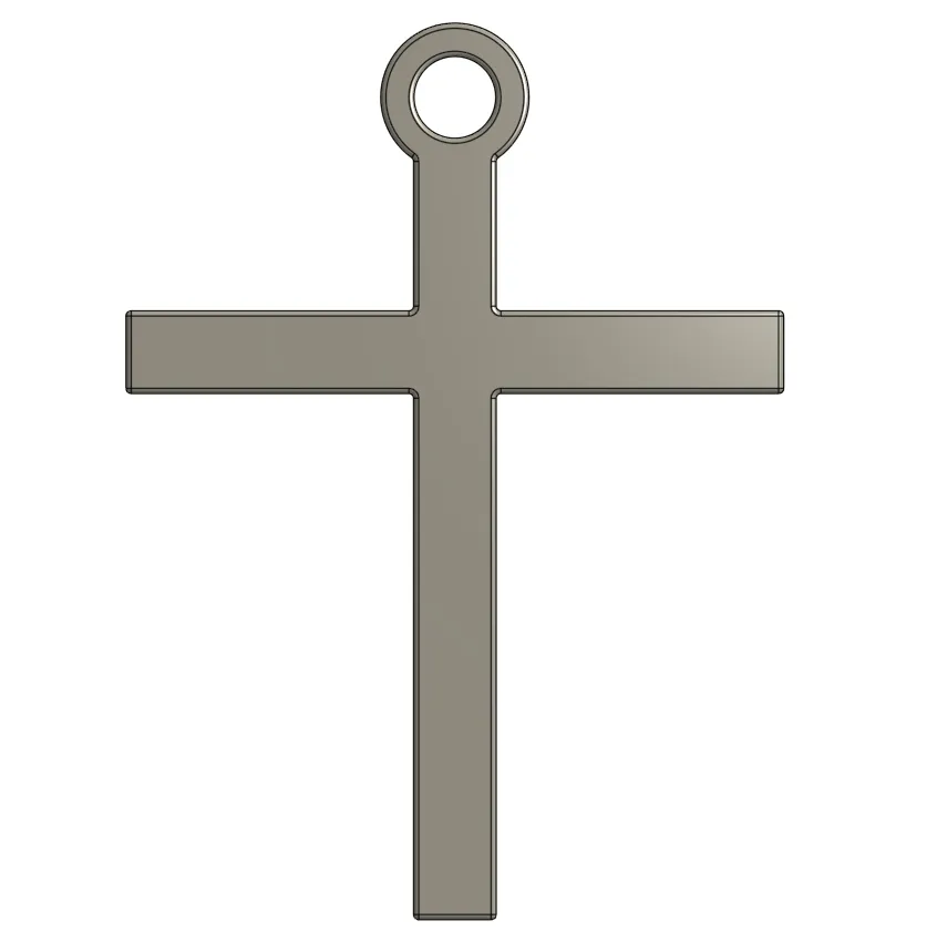 Cross Key Chain by Tovi | Download free STL model | Printables.com