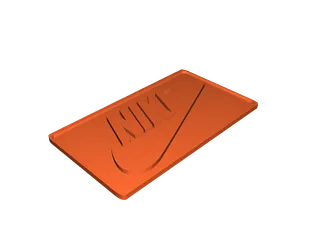 NIKE Logo Name Plate by PhilippeRL | Download free STL model ...