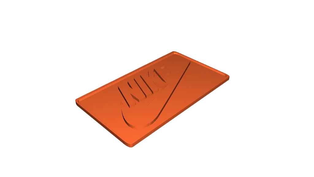 NIKE Logo Name Plate by PhilippeRL | Download free STL model ...