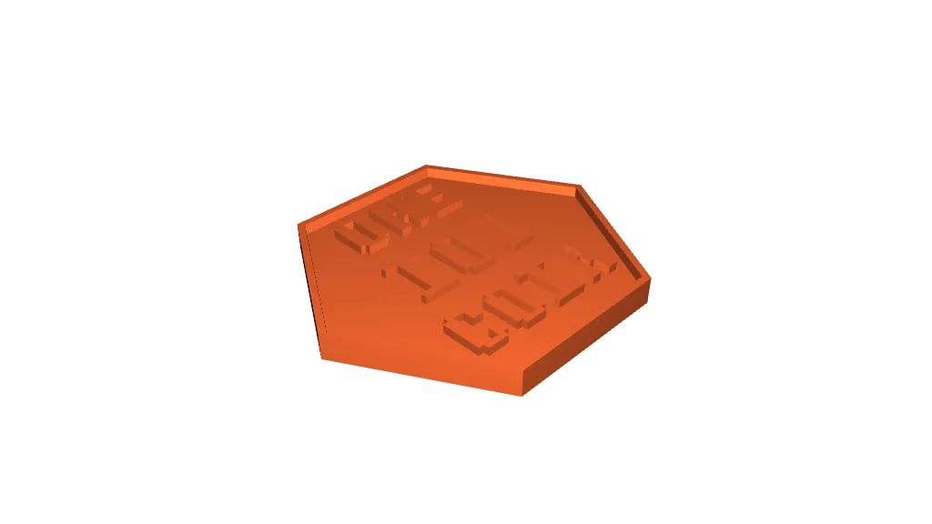 Hexagonal IOU Coin by kepper104 | Download free STL model | Printables.com