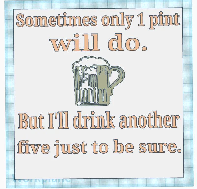 Number of Pints Sign by Phantom Printer | Download free STL model ...