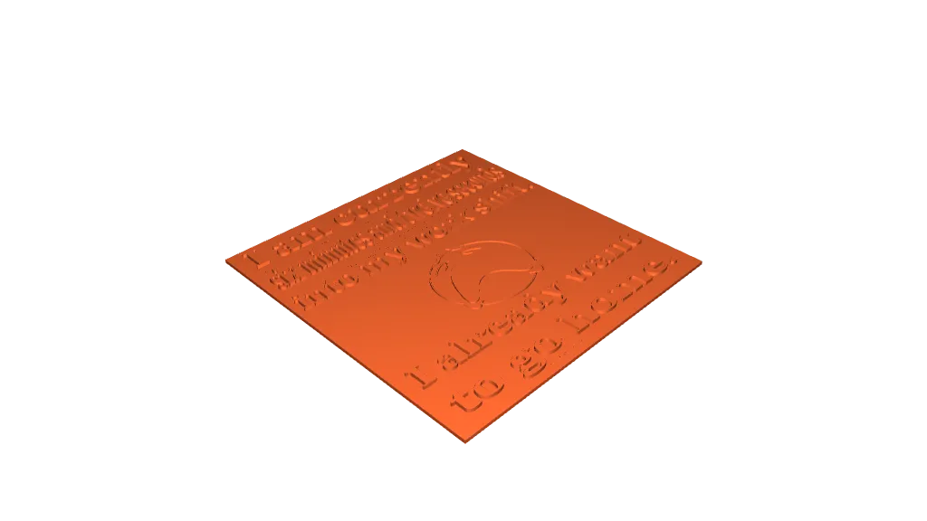 I Want to go Home Sign by Phantom Printer | Download free STL model ...