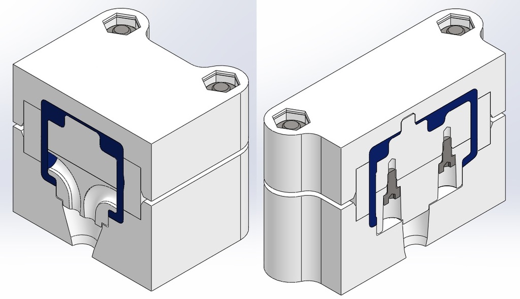 Mold for Silicone Sock for Prusa MINI Hotend by Kx | Download free STL ...