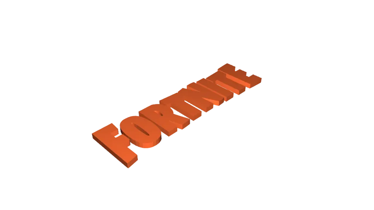 Fortnite Logo by 3DB | Download free STL model | Printables.com