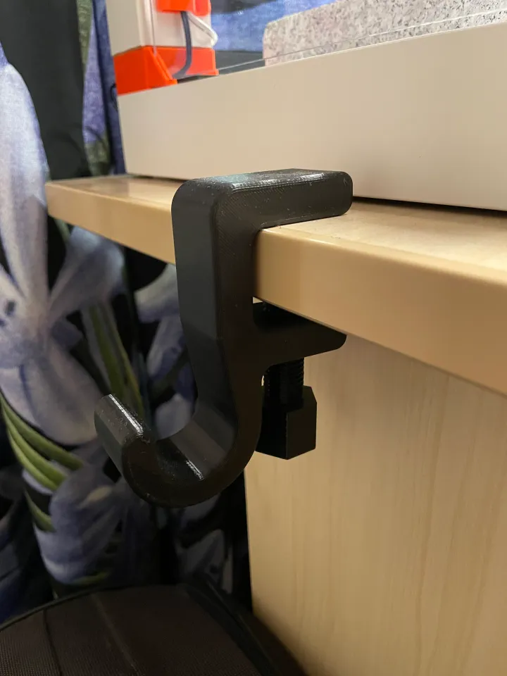 Adjustable laptop bag hook by JP | Download free STL model | Printables.com