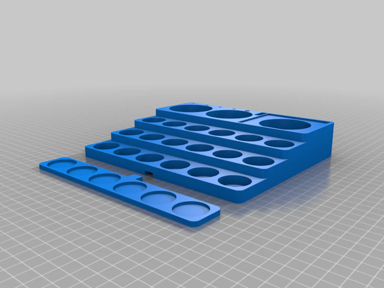 Airbrush Color Rack by GCodePrintr | Download free STL model ...