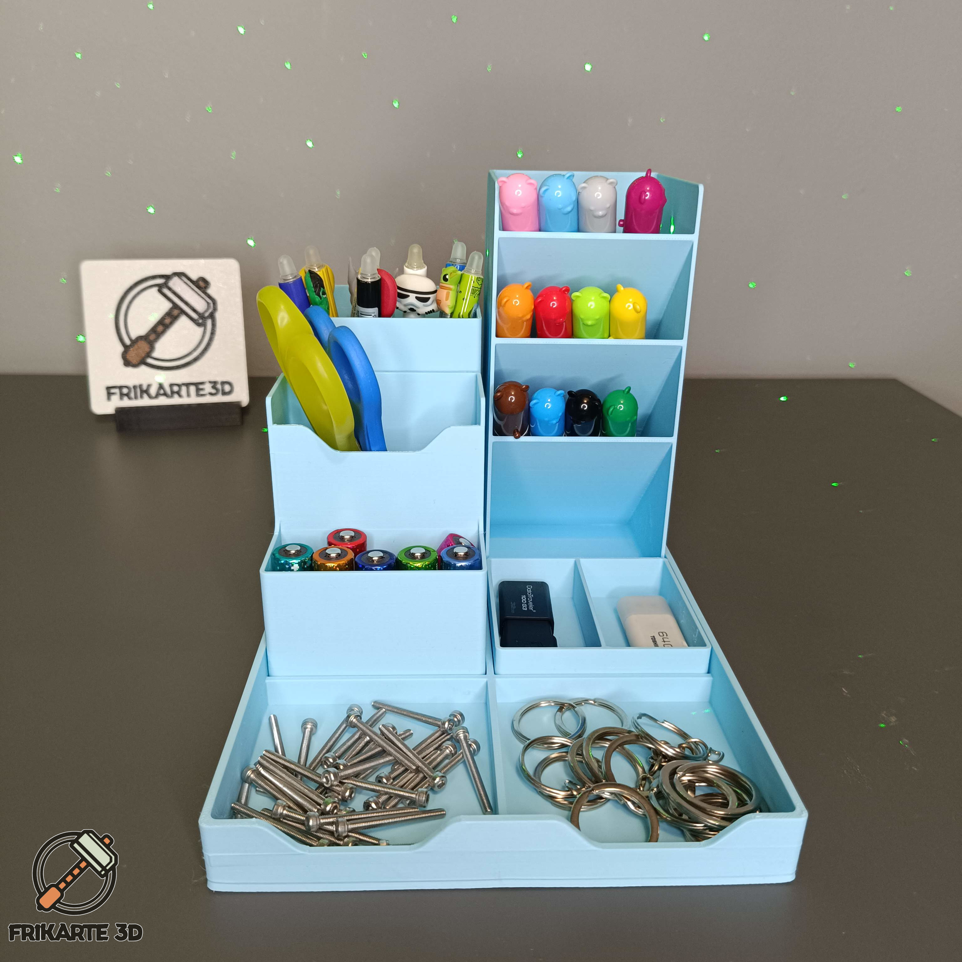 FlexiDesk Vertical Modular Organizer by Frikarte3D | Printables Store