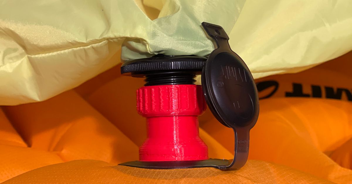 Adapter Anfibio (Boston valve) pumpsack to Klymit air matress by ...