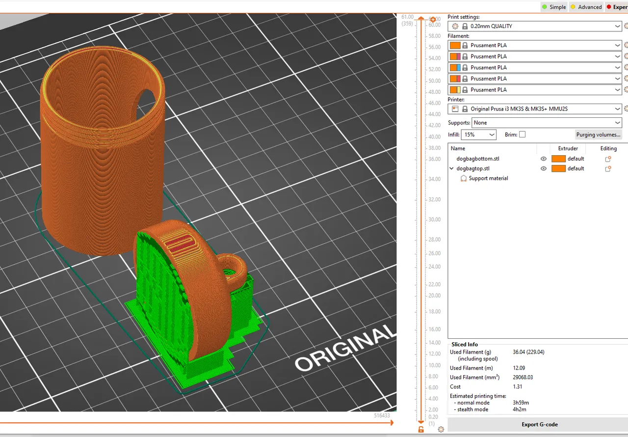 Dog Poop Bag Holder by qmckenzie | Download free STL model | Printables.com