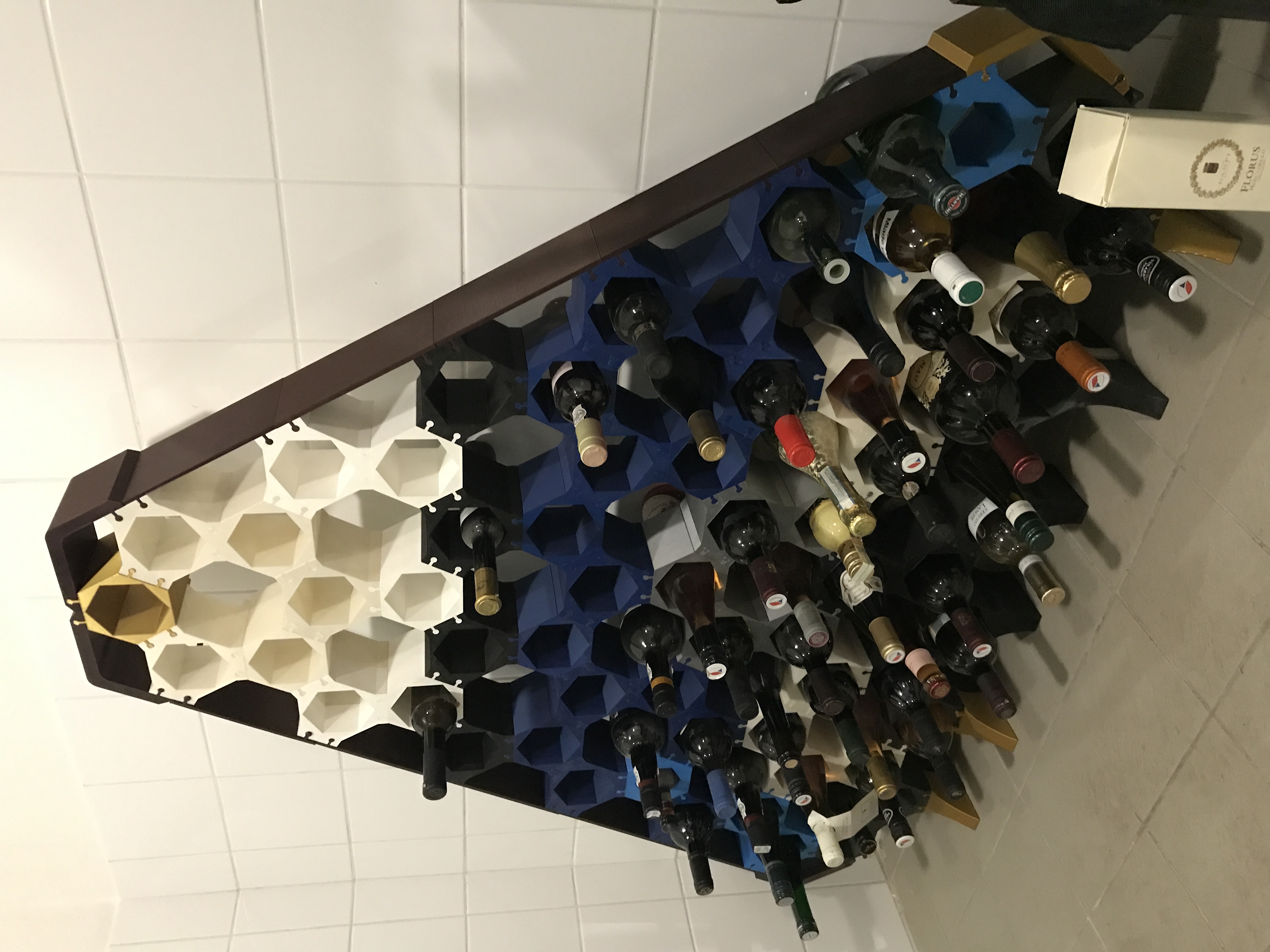 Modular Wine Rack by Yasufberg | Download free STL model | Printables.com