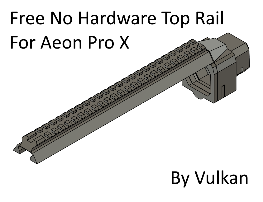 Aeon Pro X Top Rail for Pump Kits with N-strike Stock Point - No ...