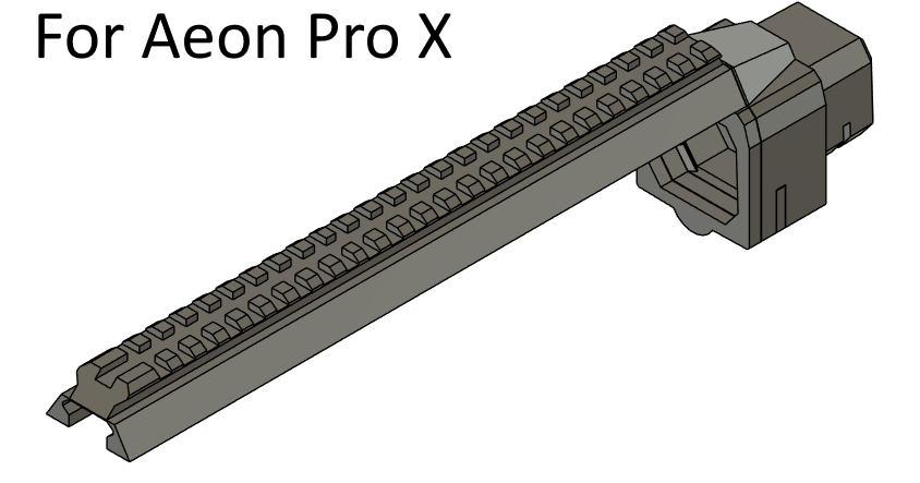 Aeon Pro X Top Rail for Pump Kits with N-strike Stock Point - No Hardware por Vulkan | Descargar ...