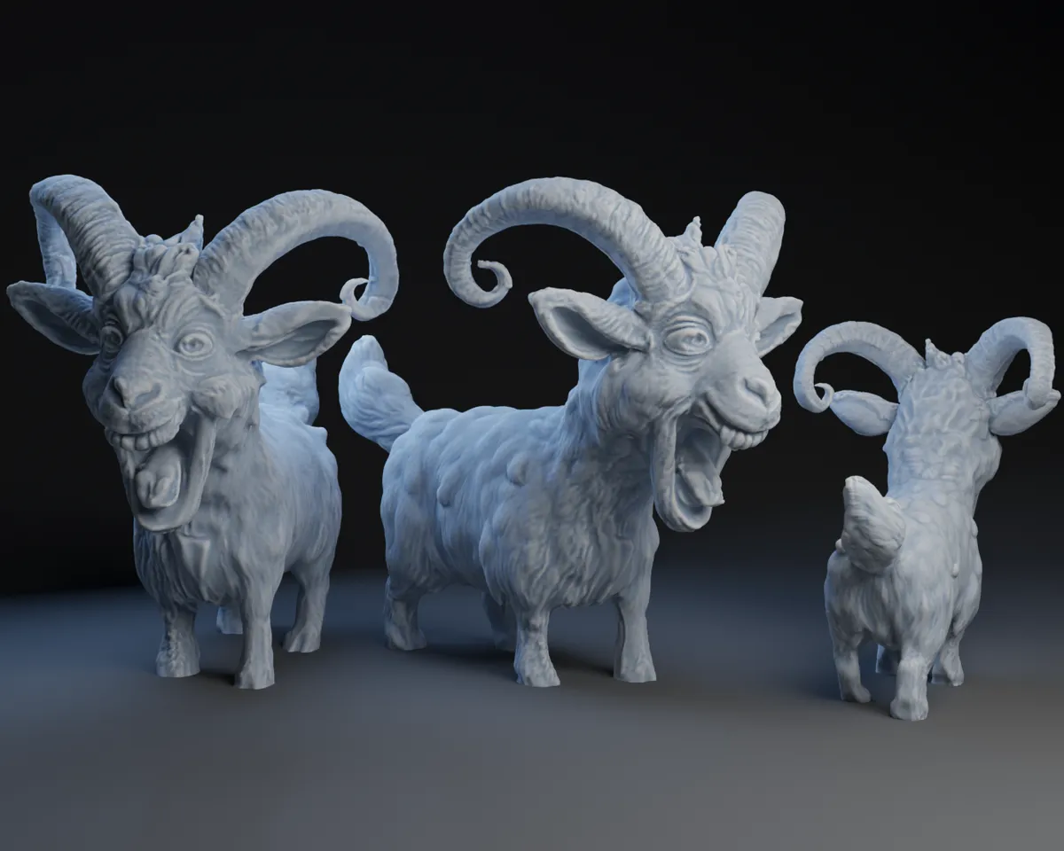 Screaming Goat by Peter Farell | Download free STL model | Printables.com