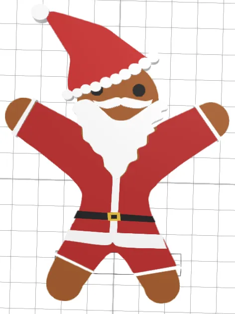 Santa Gingerbread Man by Jonny_d_vader | Download free STL model ...