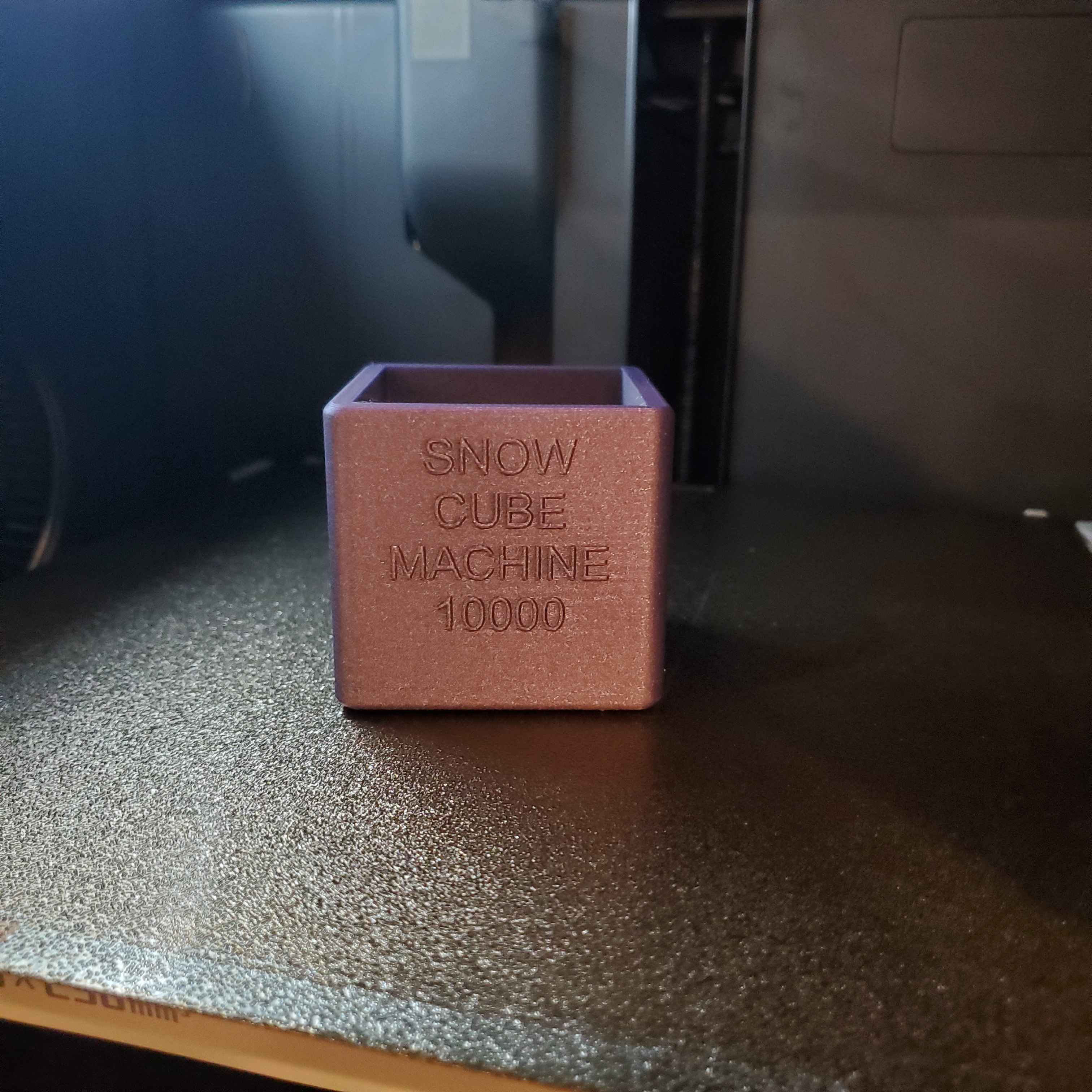 SNOW CUBE MACHINE 10000 by Mr. Printerator | Download free STL model | Printables.com