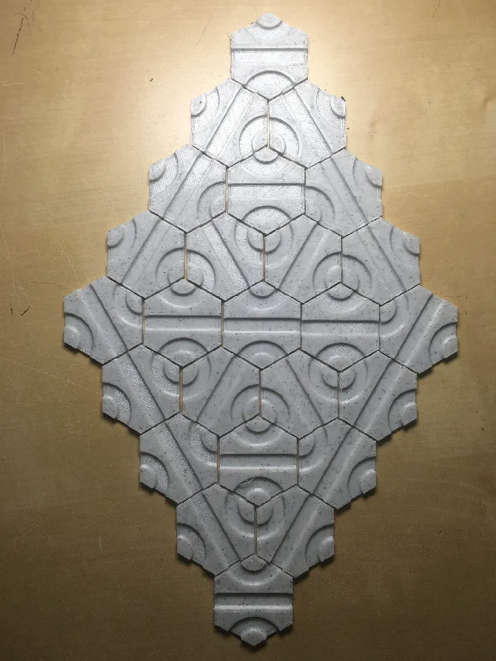 Truchet Hexa Tiles by SusManufactory | Download free STL model ...