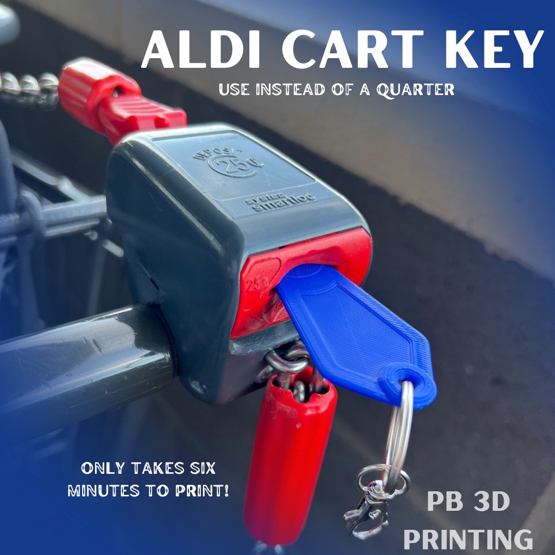 Aldi cart key by PB3DPRINTING | Download free STL model | Printables.com