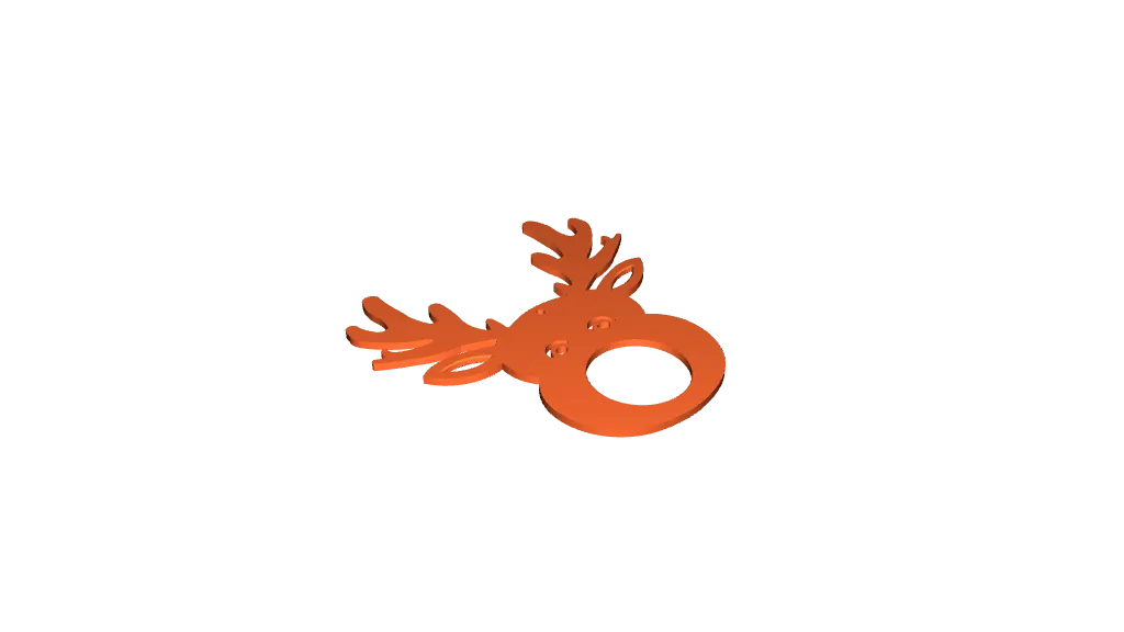 Reindeer (Red Nose Reindeer) by Kitebuggy | Download free STL model ...