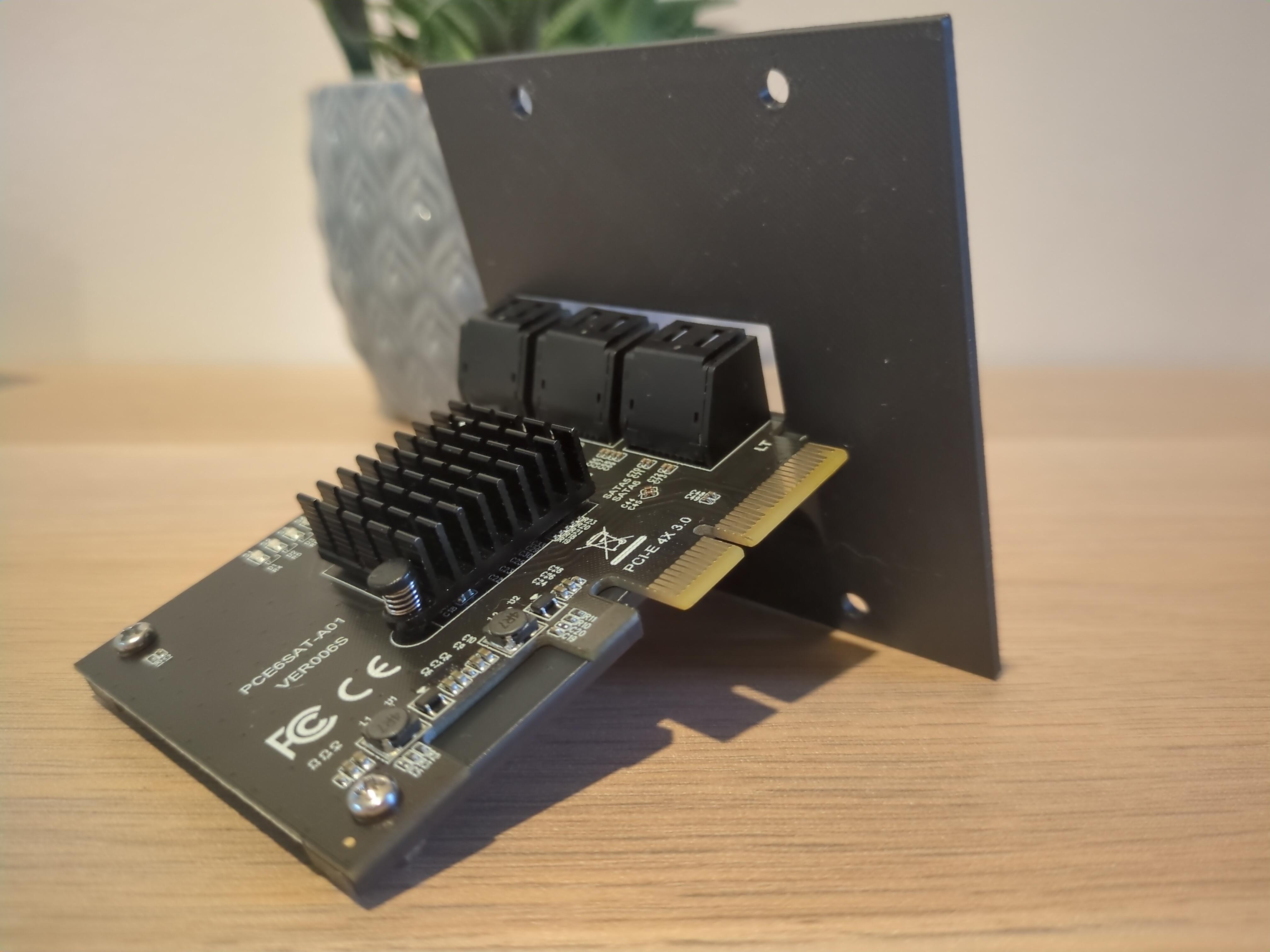 DAP mount for 6 SATA ports PCIe card (Modular Racking System) by M ...