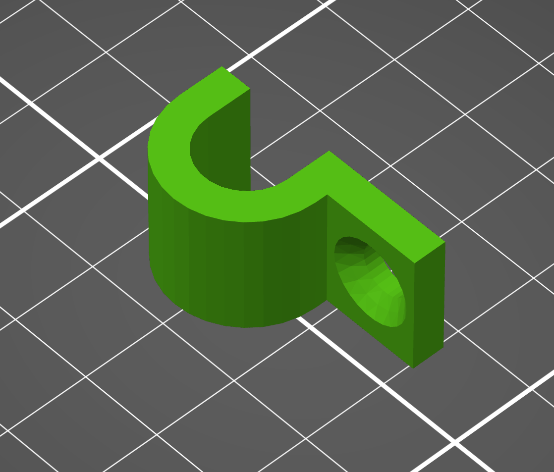 Cable wall clip for thick cable by EdwardG | Download free STL model ...