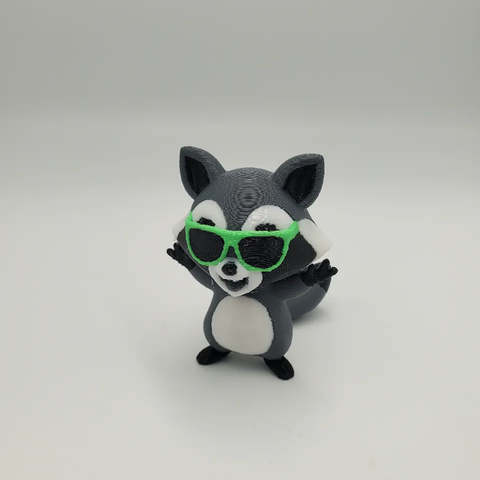 Cool Racoon by Desert3DPrinting | Download free STL model | Printables.com