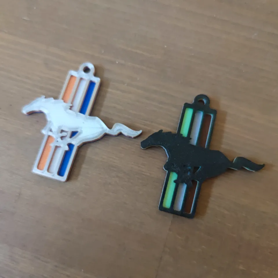 FORD MUSTANG KEYCHAIN by MICH3D | Download free STL model | Printables.com