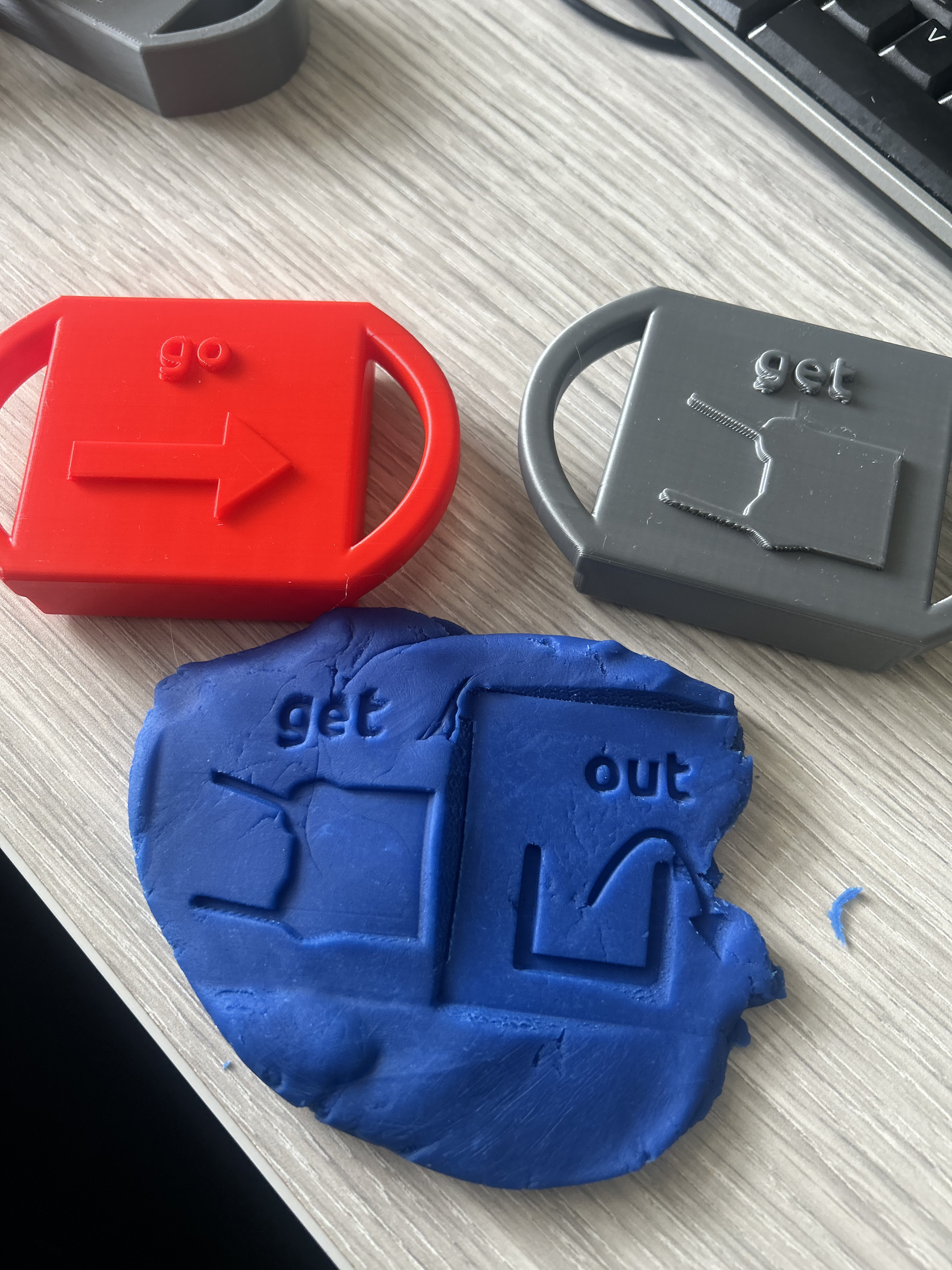 AAC Core Word Playdoh Stamps by Gemma | Download free STL model ...