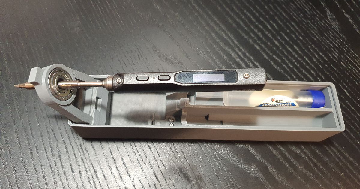 Gridfinity TS100 soldering iron by Jacek | Download free STL model ...