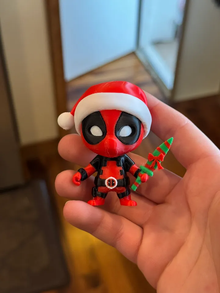 Christmas Deadpool PrintMon by EPrints | Download free STL model ...