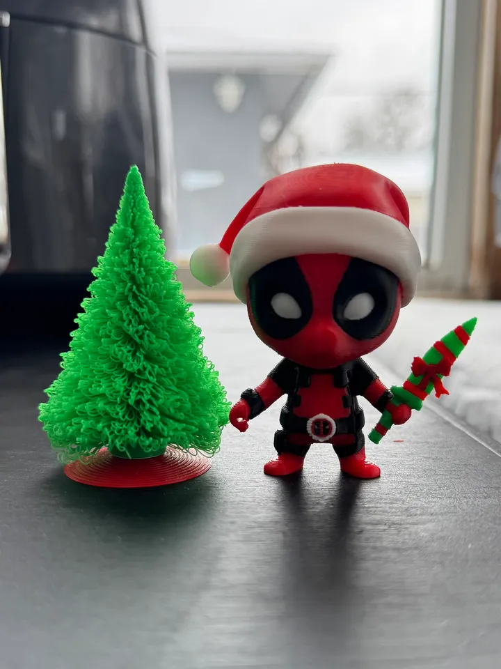 Christmas Deadpool PrintMon by EPrints | Download free STL model ...
