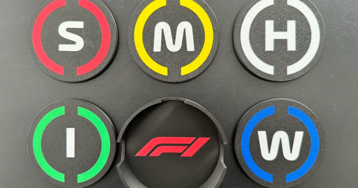 F1 TV icon Tyres Coaster v1 by maxfui | Download free STL model ...