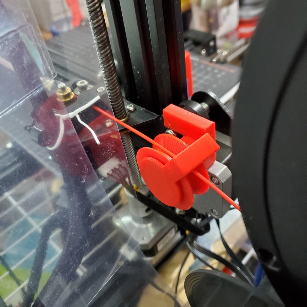 Filament Guide with Roller: Ender , Crealty by Usman Suriono | Download ...