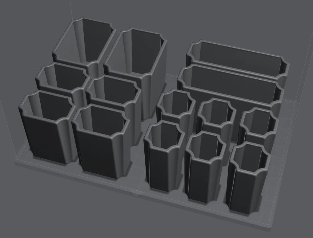 Small parts organizer removable bins by Wes Devauld | Download free STL ...