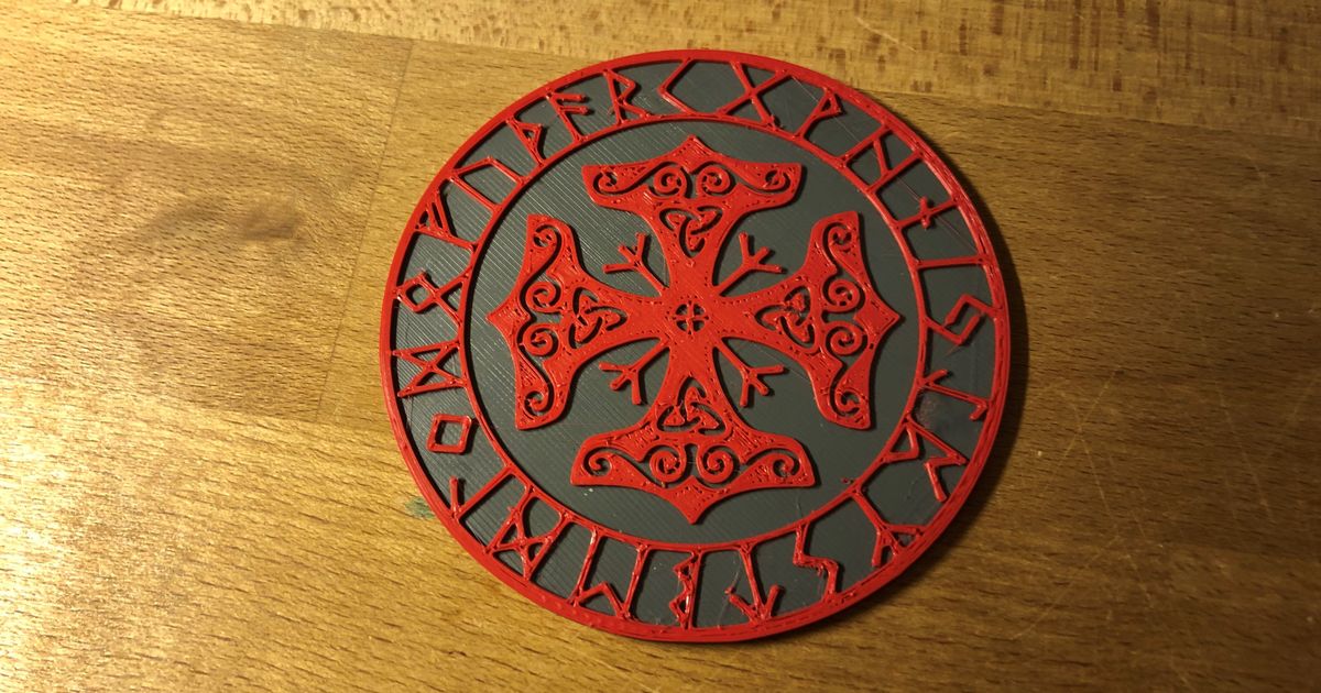 Coaster Celtic Rune Compass by YellowBulldozer | Download free STL ...