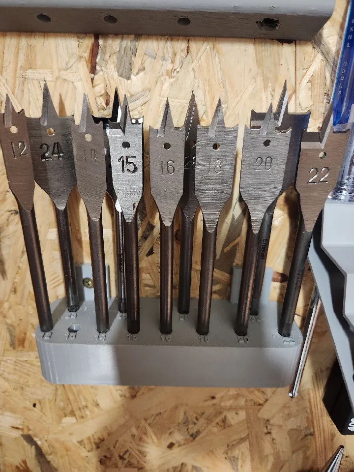 Hex Spade Drill Bit Holder / Tool Organizer by Robert_J | Download free ...