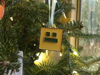 Geometry Dash Christmas Tree Ornament by Finn Wilbanks | Download free ...