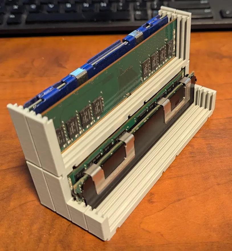Modular DIMM / SO-DIMM RAM Tray that is stackable by Lerry | Download ...