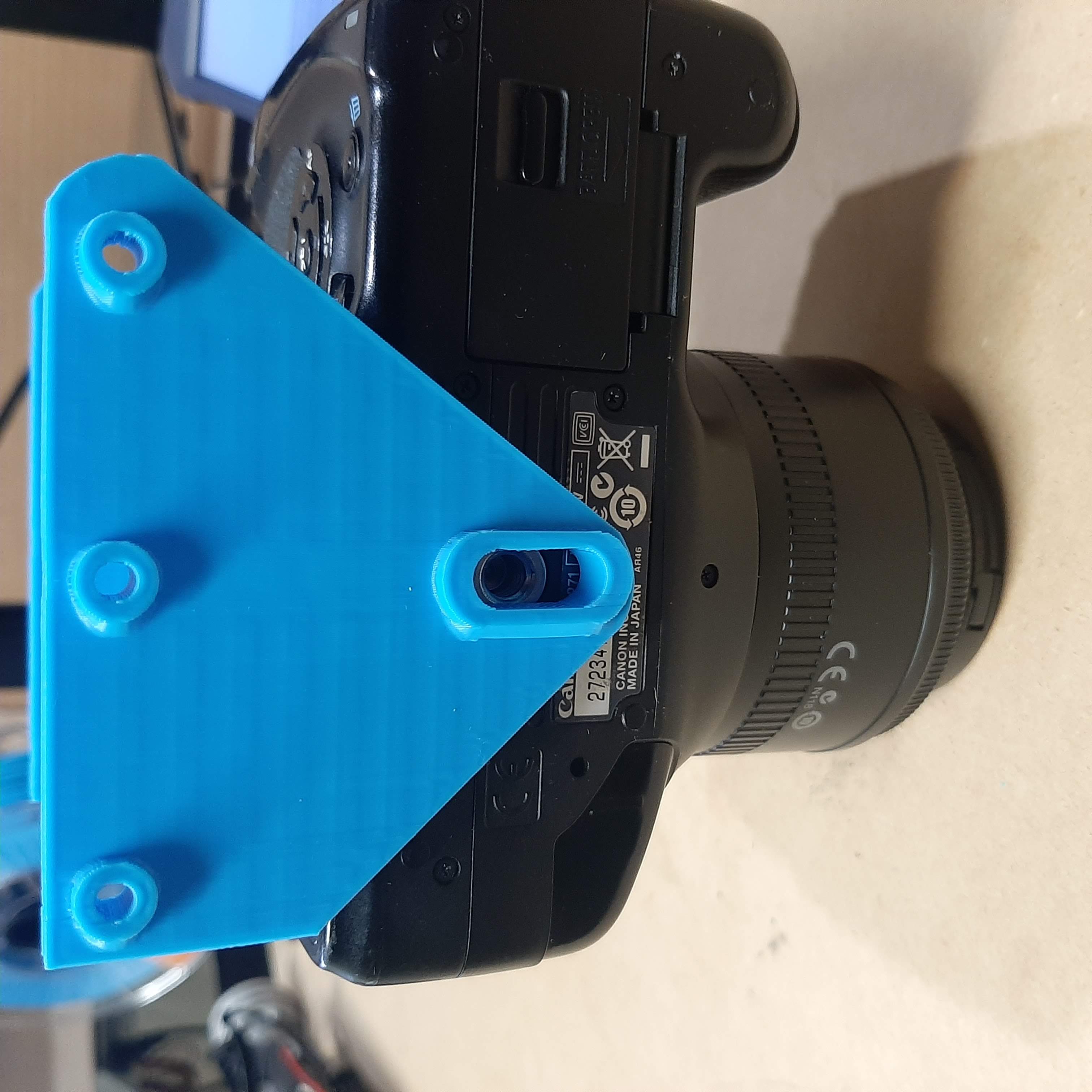 Mounting Bracket for Canon DSLR to hang straight down from ceiling by ...