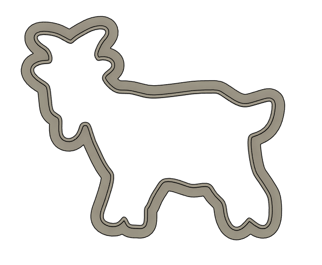 Cutter in the shape of a goat by TomasH | Download free STL model ...